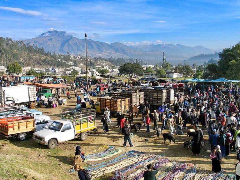 Visit the Historical & World famous Otavalo market in Ecuador